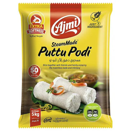 Ajmi Steam Made Puttu Podi White 5kg – Fairmart